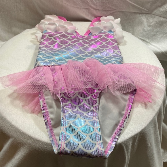 Floatmini | Swim | Nwt Floatmini Girls Mermaid Scales Swimsuit Sz 4 ...